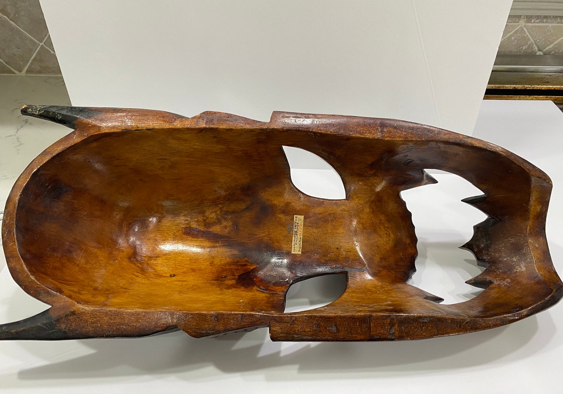 20th Century Tribal Carved Wooden Igorot or Ifugao Bakunawa Mask - Etsy