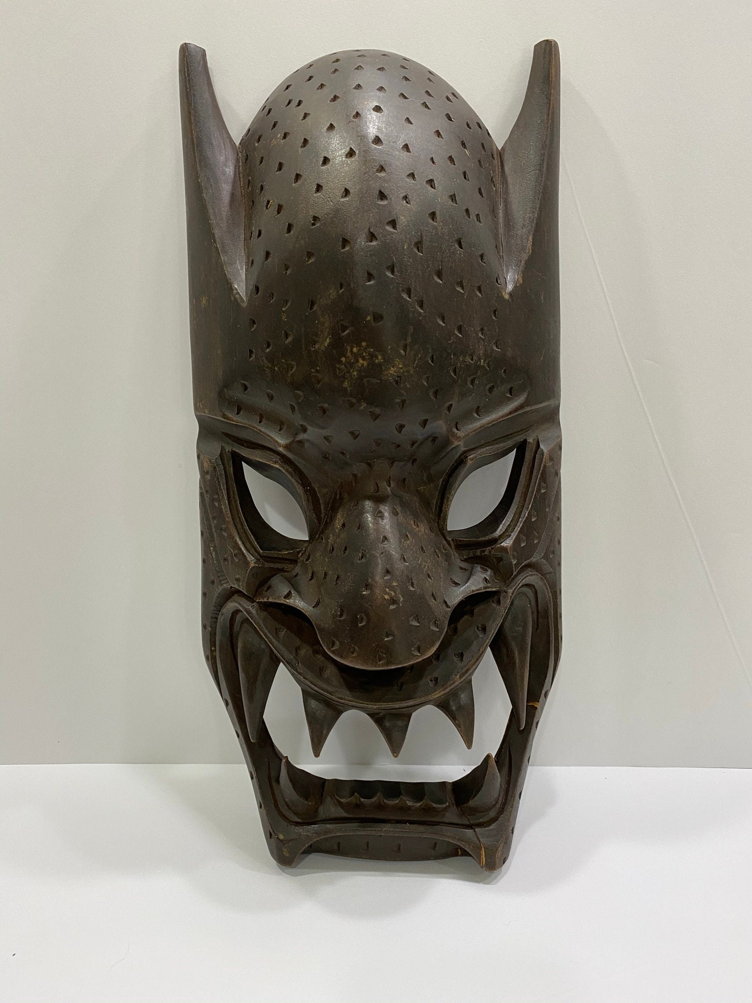 20th Century Tribal Carved Wooden Igorot or Ifugao Bakunawa Mask - Etsy