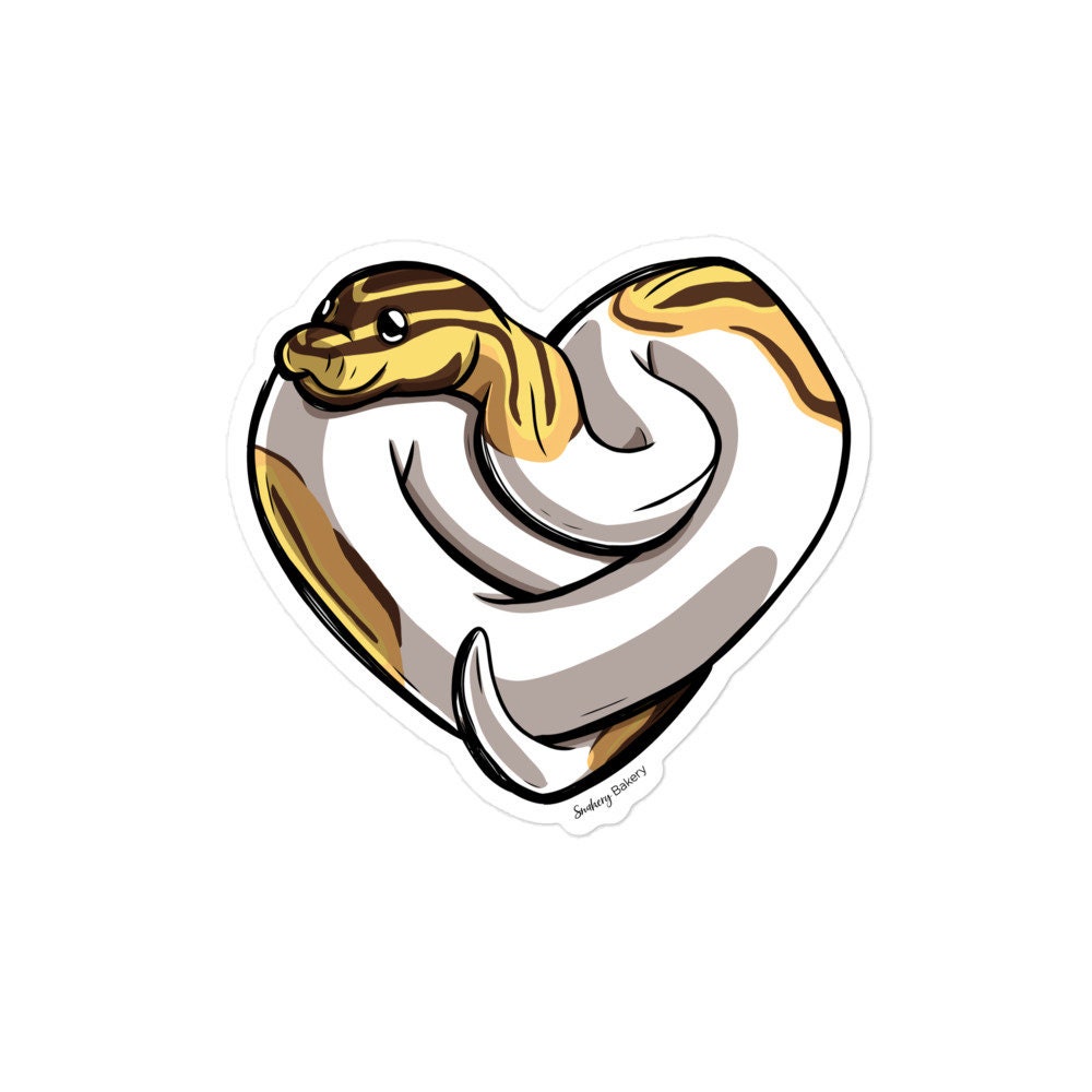 Piebald Ball Python Sticker Art Cute Ball Python Art - Etsy