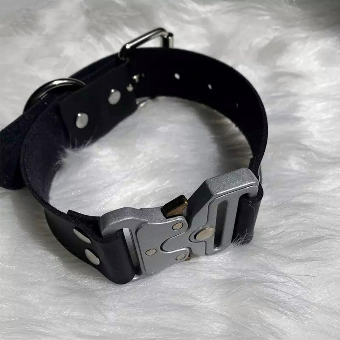 Aosoth PU Leather Techwear Choker Darkwear Choker Gothic - Etsy