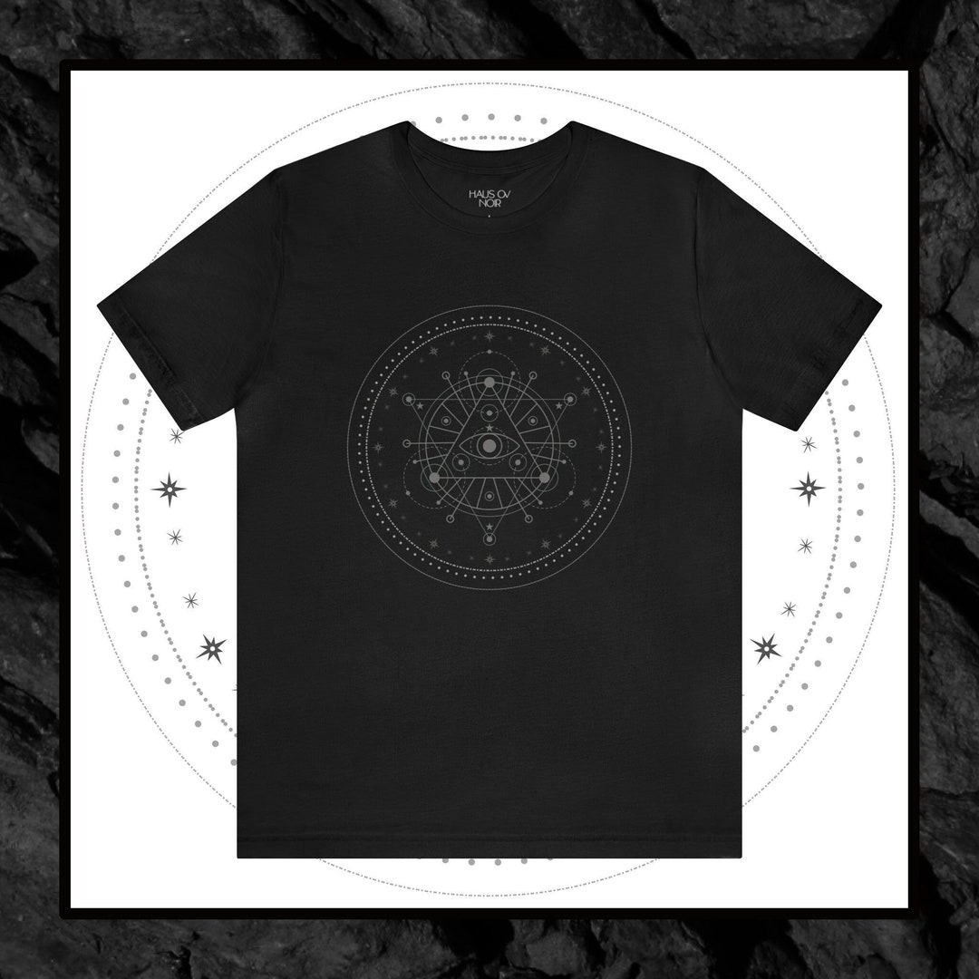 Sacred Geometry Shirt All Seeing Eye Tee Occult Shirt Esoteric Shirt ...