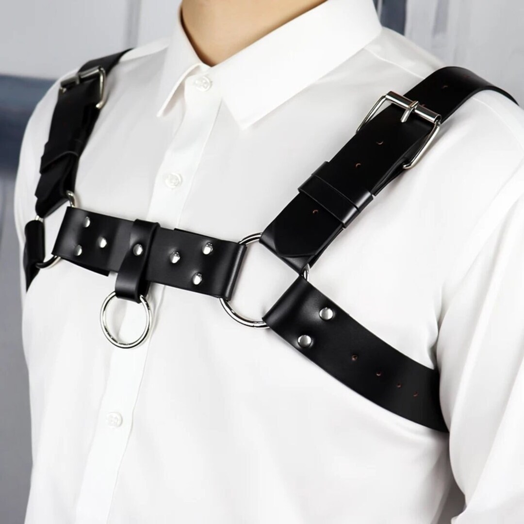Abatu Men Harness Chest Harness Gothic Harness Suspenders Garter