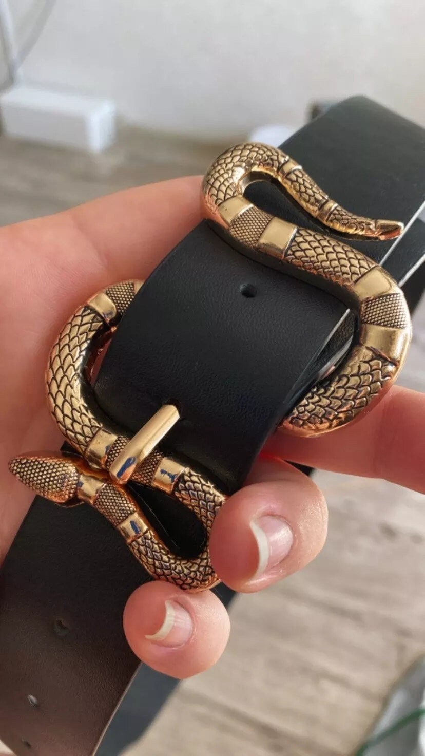 Serpentes Snake Buckle Belt Snake Belt Buckle Belt - Etsy