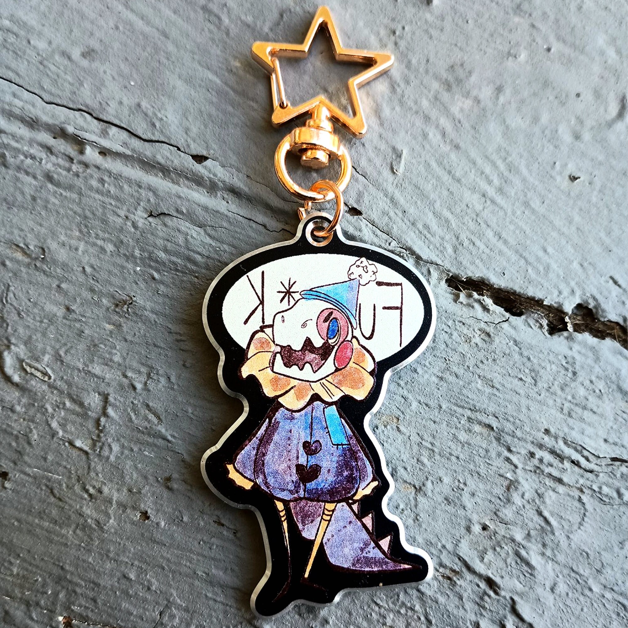 Dinosaur Clown /clowncore / Weirdcore / Aluminum Alloy Keychain/ 2.5in ...