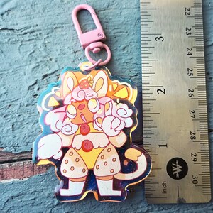 Kawaii Cake Clown /clowncore / Weirdcore / Rainbow Acrylic Keychain / 2 ...
