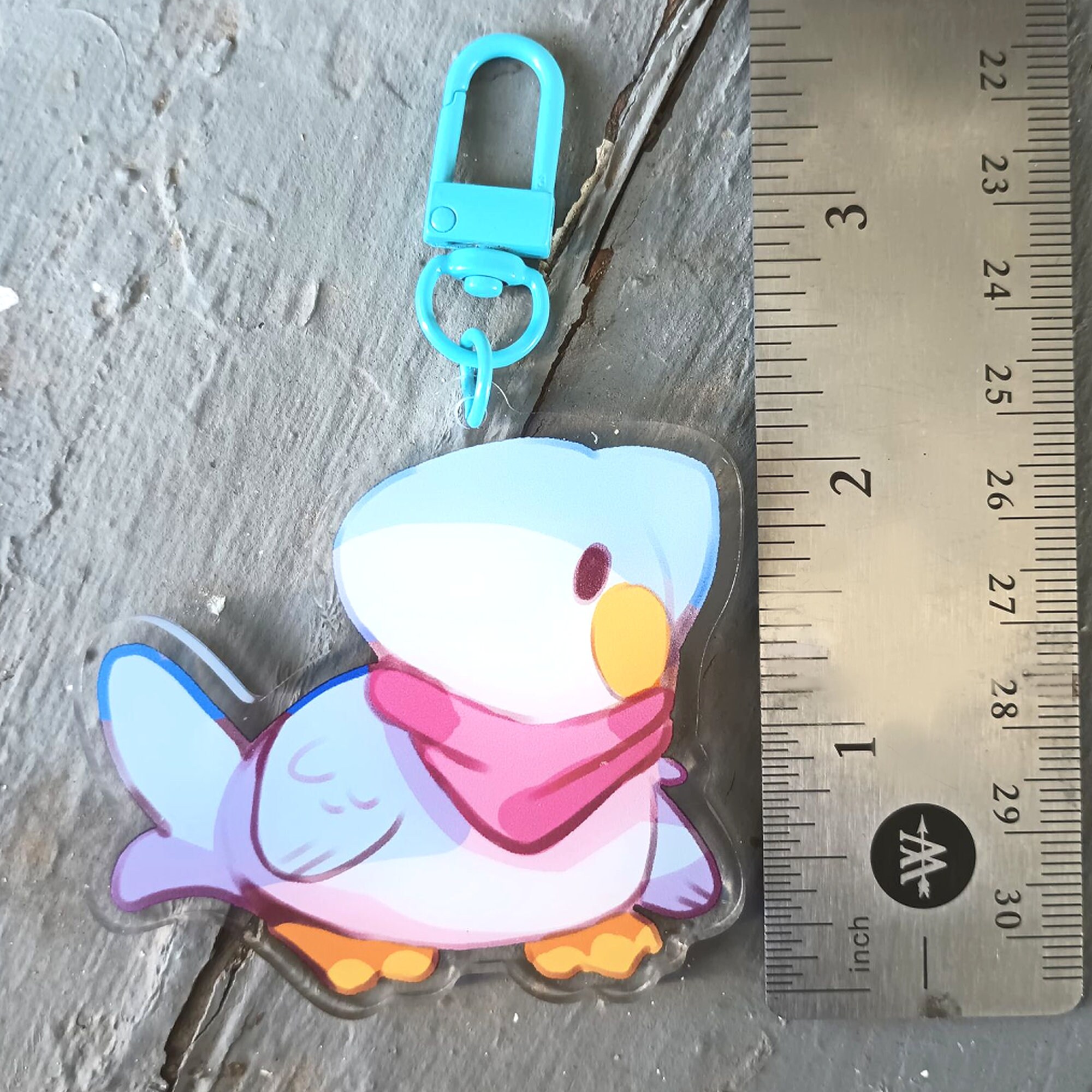 Shark Duck / Cute Animal / Cottagecore Acrylic Keychain / 2.5in / Sea ...