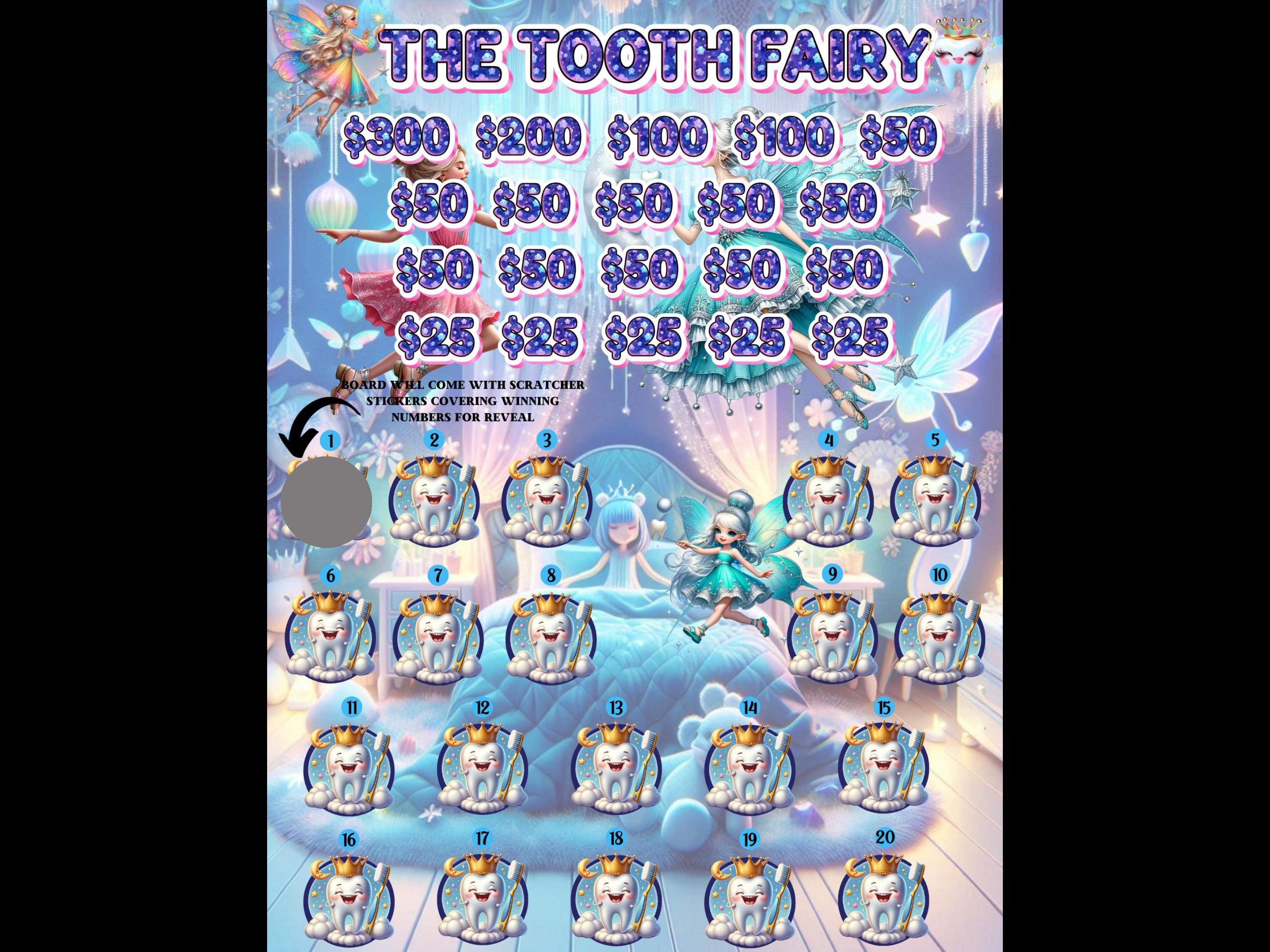 Tooth Fairy Bingo Set - Etsy
