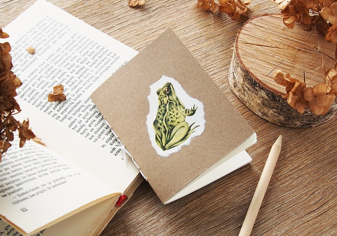 Toad Tiny Notebook, Recycled Kraft Notebook With Blank Pages, Bulk ...