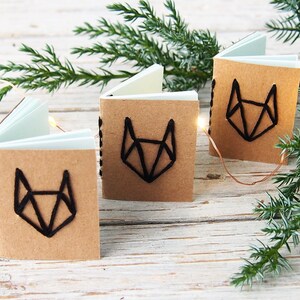 Tiny Notebook With Little Prince Fox Illustration, Embroidered Fox ...