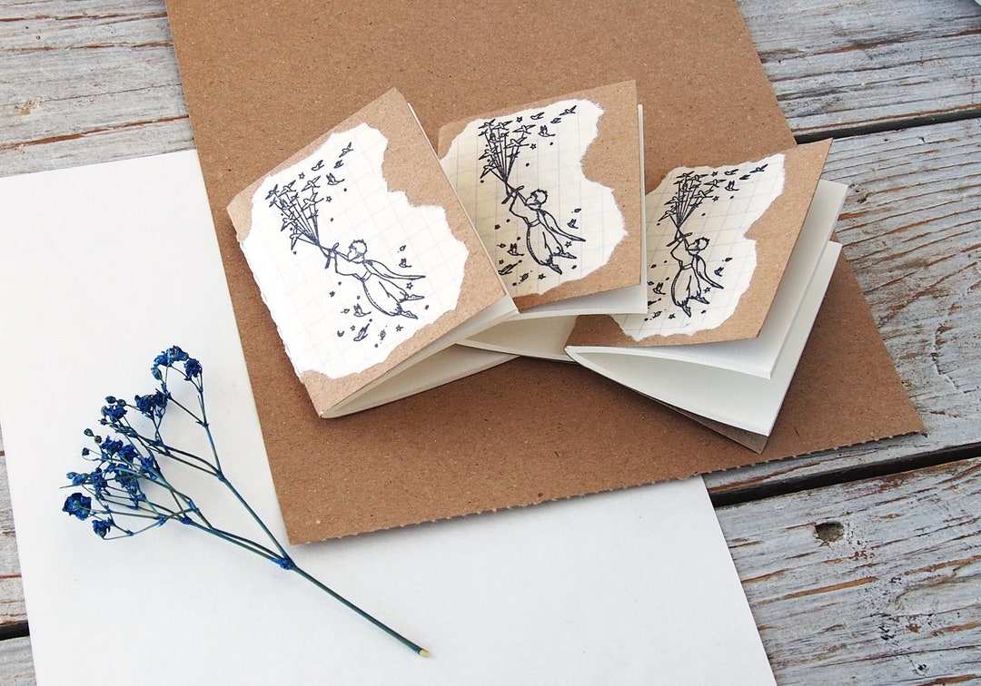 The Little Prince Flying With Birds Tiny Notebook Set, Miniature ...