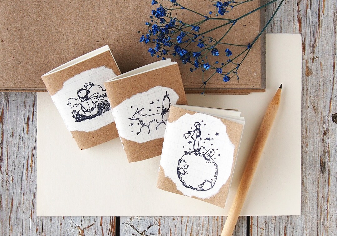 Mix of Three Little Prince Tiny Notebooks, Fox Journal, Miniature ...