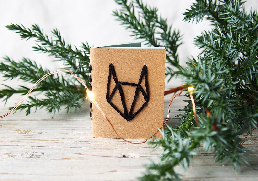 Tiny Notebook With Little Prince Fox Illustration, Embroidered Fox ...