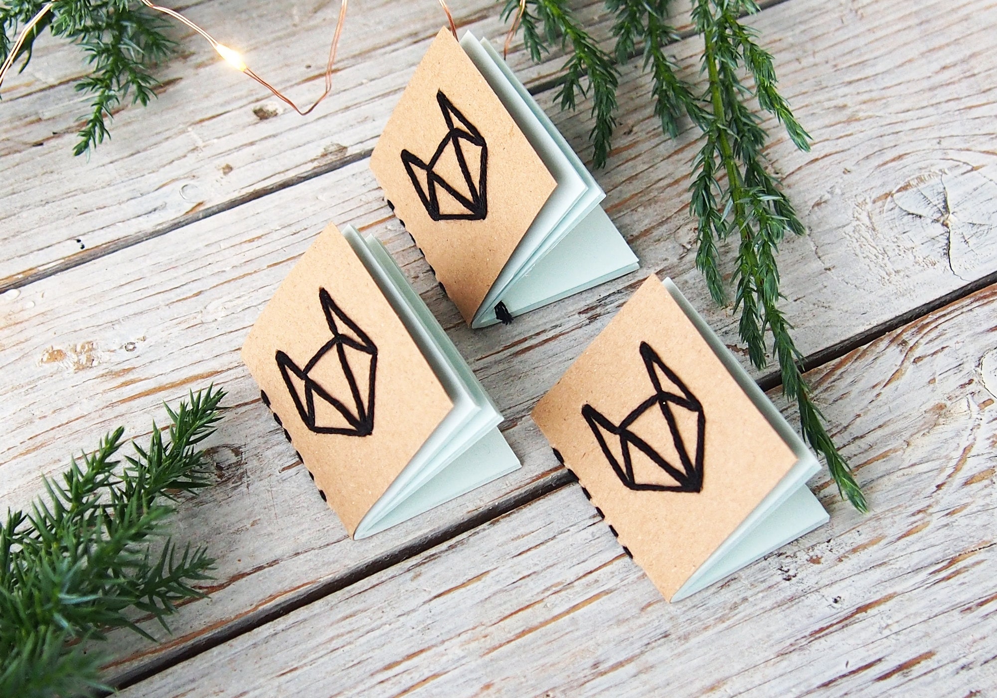 Tiny Notebook With Little Prince Fox Illustration, Embroidered Fox ...