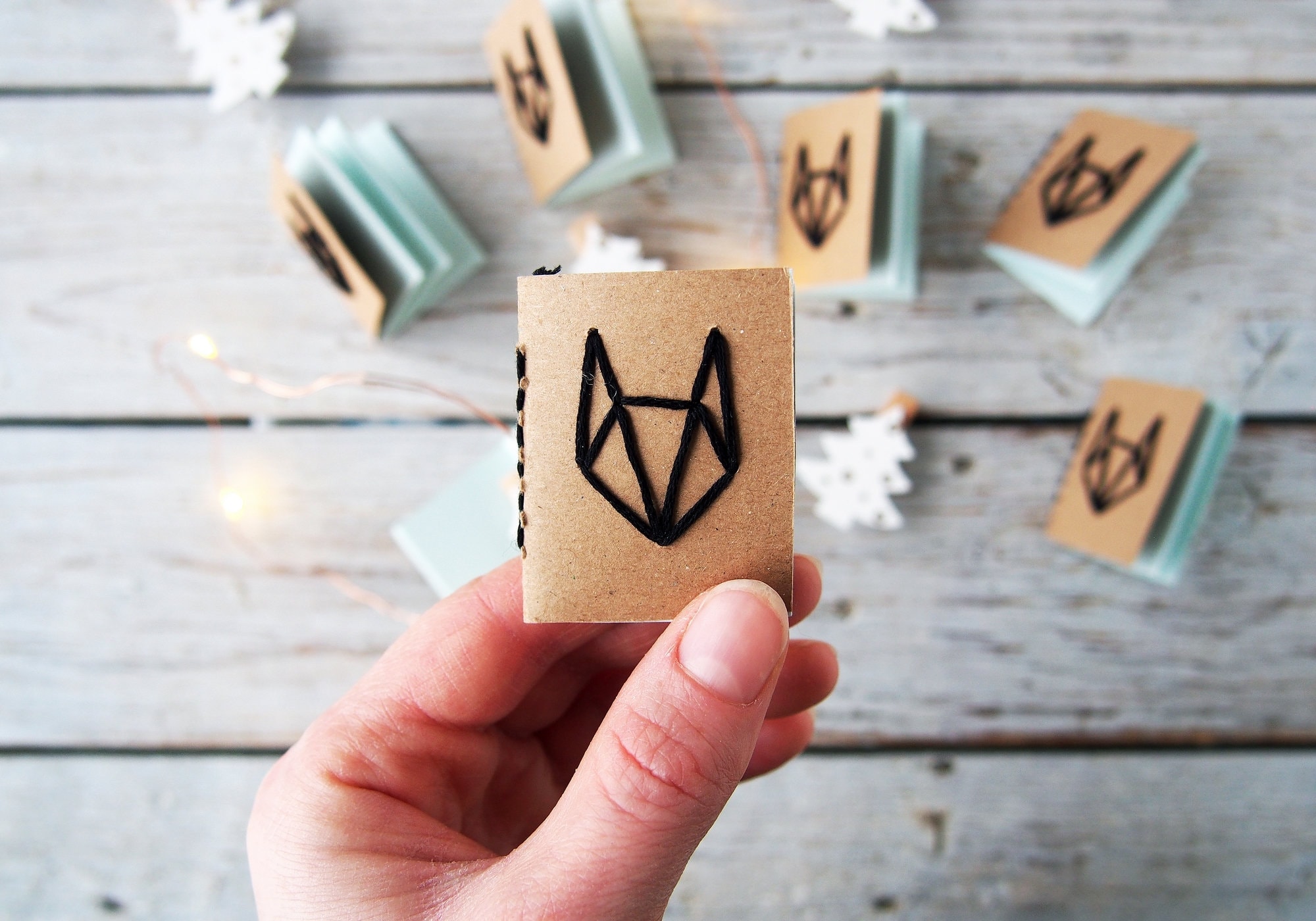 Tiny Notebook With Little Prince Fox Illustration, Embroidered Fox ...