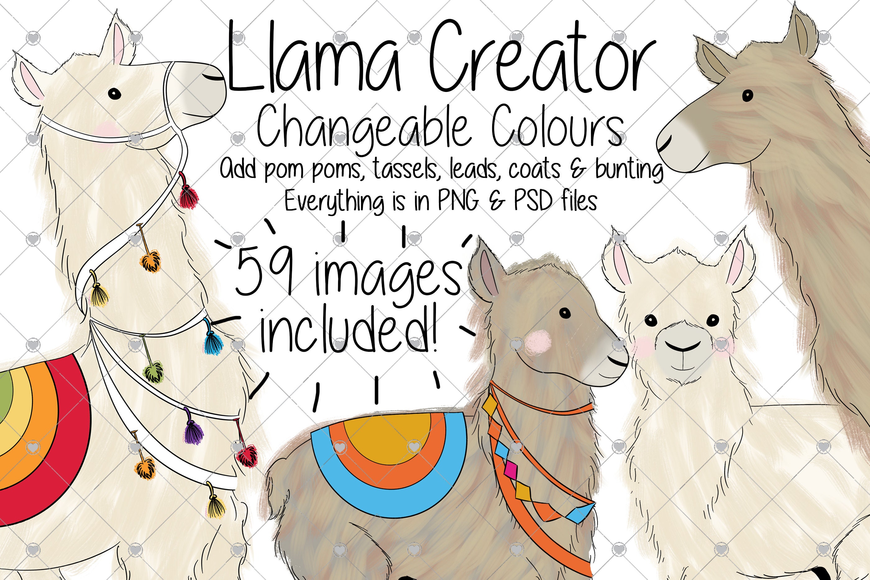 Llama Clipart Alpaca Clipart Llama Clip Art Llama Svg - Etsy UK
