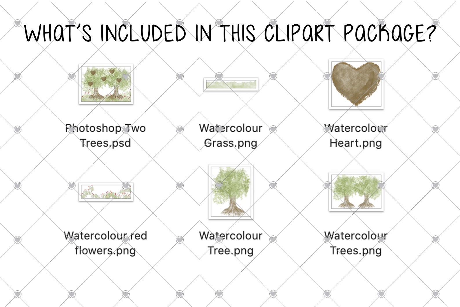 Family Tree clipart Watercolor clipart Tree clipart | Etsy