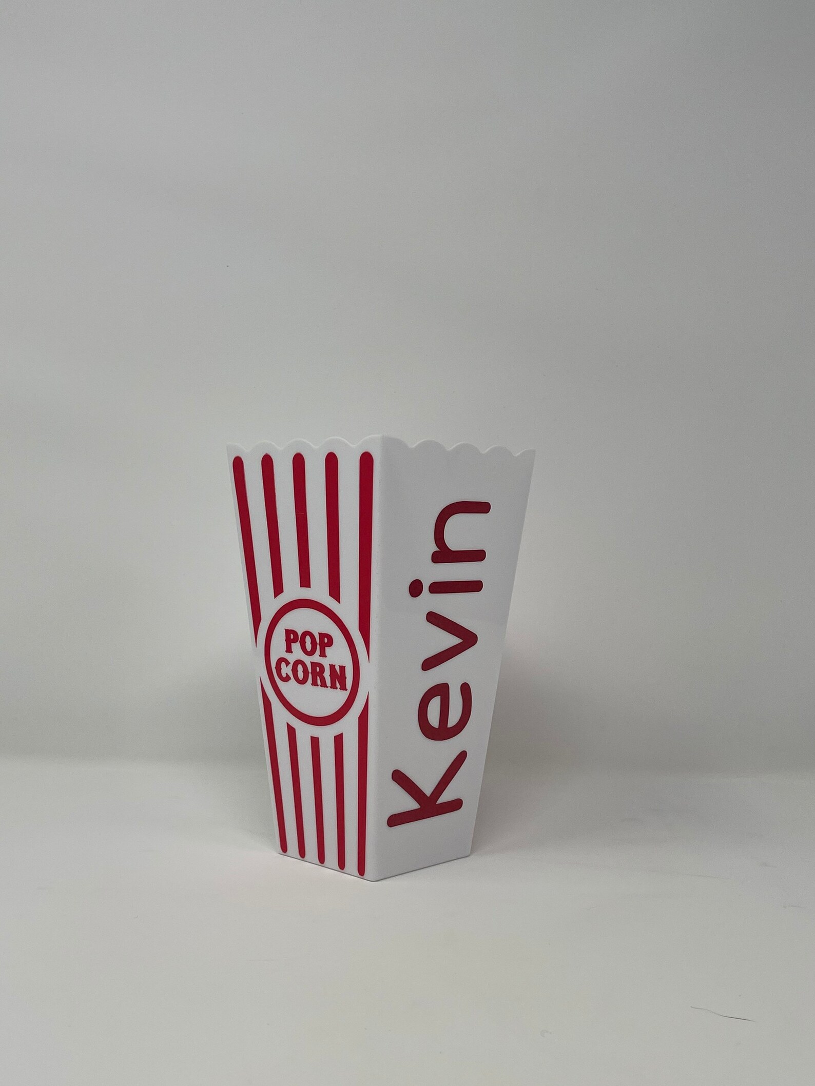 Personalized Classic Popcorn Bin, Popcorn Container for Movie Night ...