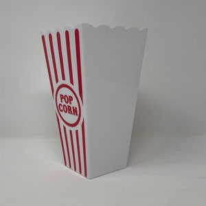 Personalized Classic Popcorn Bin, Popcorn Container for Movie Night ...