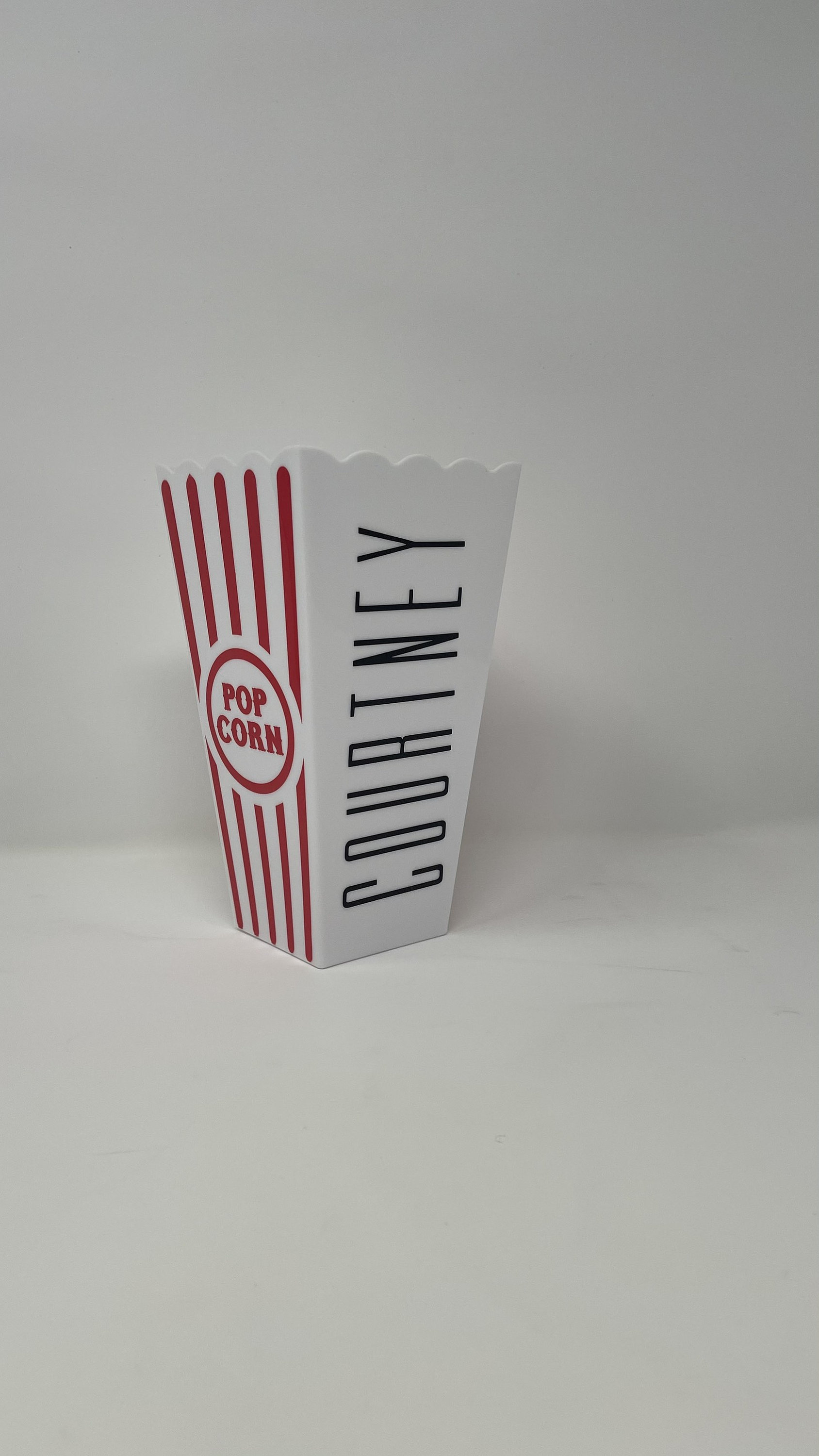 Personalized Popcorn Bin, Personalized Snack Bowl, Kids Popcorn Bowl ...