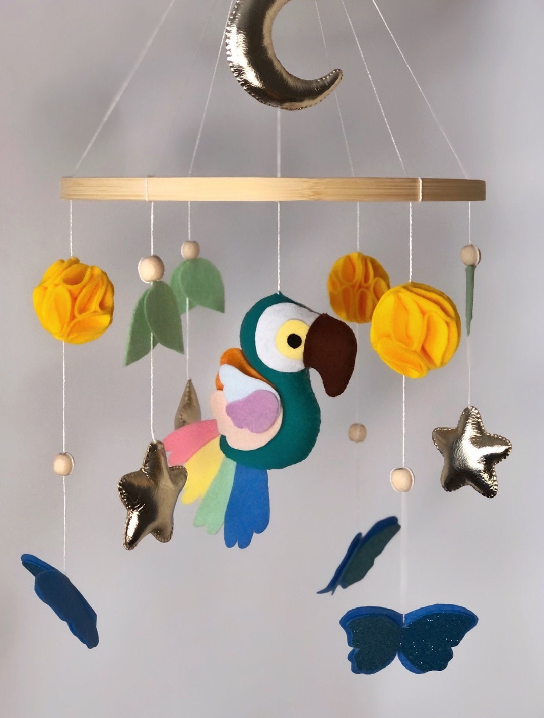 Parrot Mobile, Baby Mobile, Tropical Mobile, Сrib Mobile, Safari Mobile ...