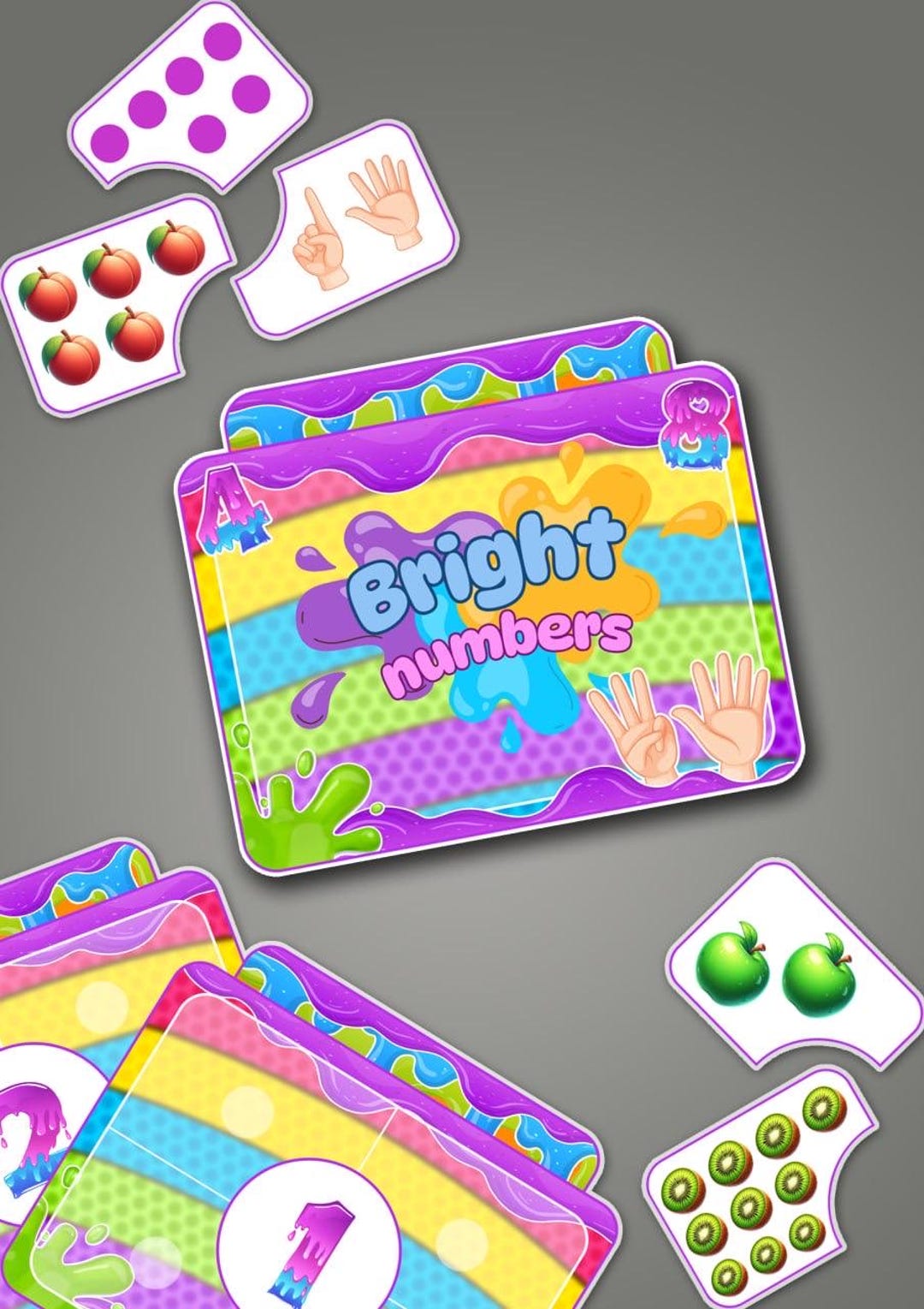 Bright Numbers Velcro Game | Montessori Counting Toy | Educational ...