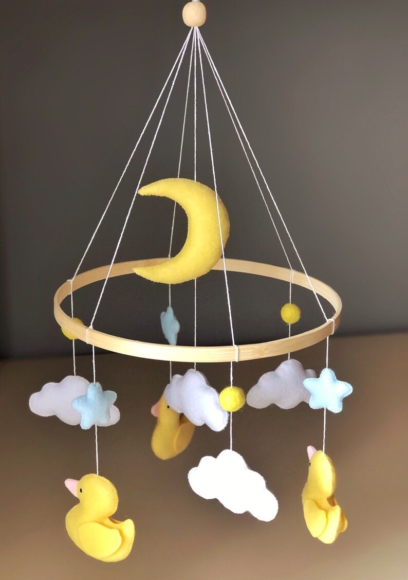 Duck Baby Mobile, Cloud Baby Mobile, Crib Mobile, Duck Decor, Baby ...