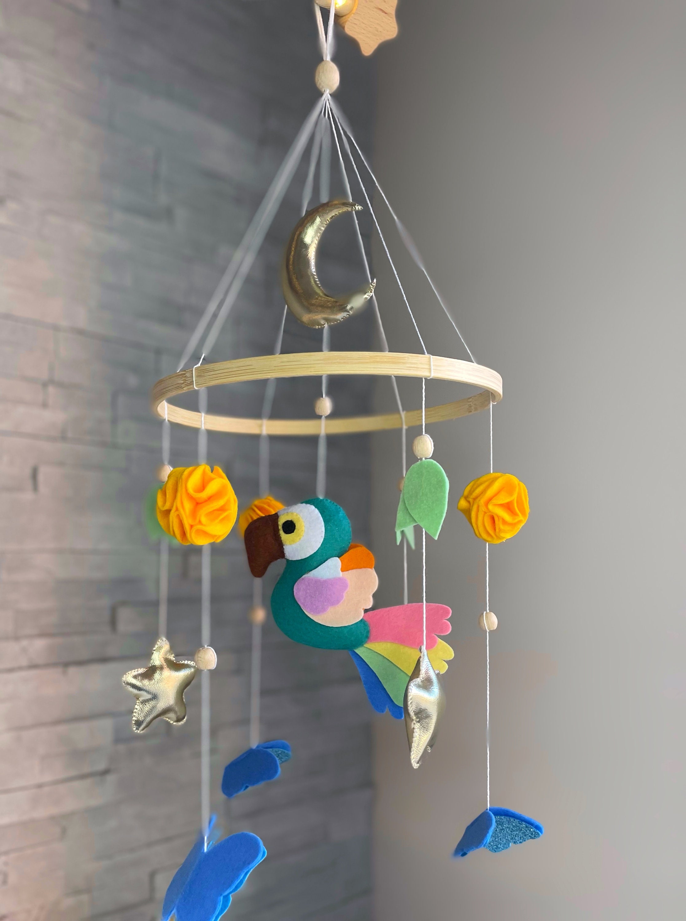 Parrot Mobile, Baby Mobile, Tropical Mobile, Сrib Mobile, Safari Mobile ...