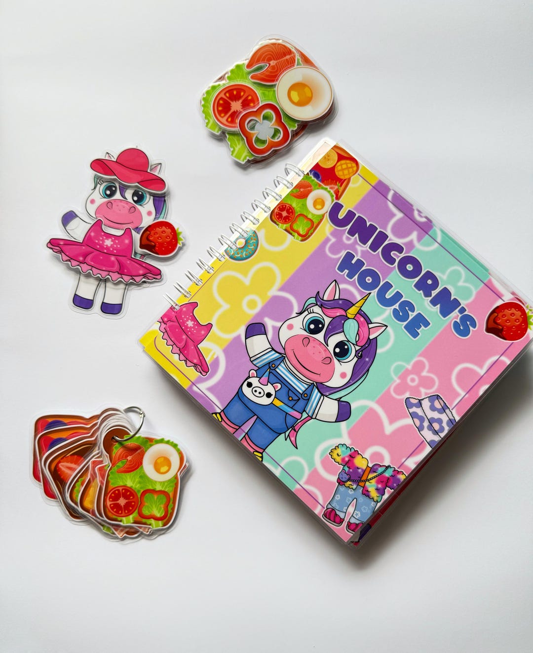 Unicorn Quiet Book – Activity Book for Toddlers | Montessori Busy Book ...