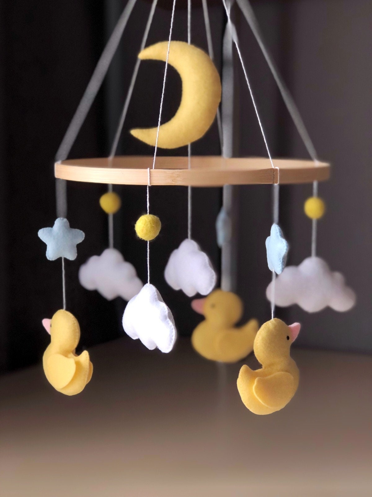 Duck Baby Mobile, Cloud Baby Mobile, Crib Mobile, Duck Decor, Baby ...