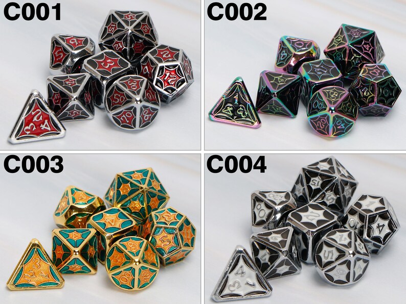 Set di dadi DND / dadi metallici / dadi poliedri / dadi d&d / | Etsy