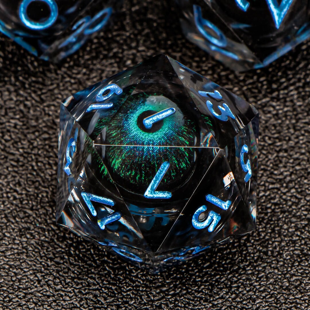 Beholder's Eye Dice Set DND Liquid Core Dice Set Role - Etsy