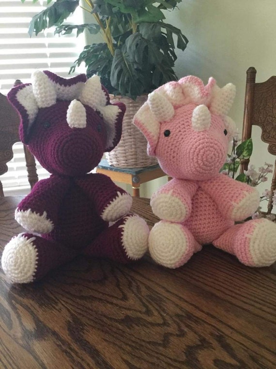 Crochet Triceratops Amigurumi Triceratops - Etsy