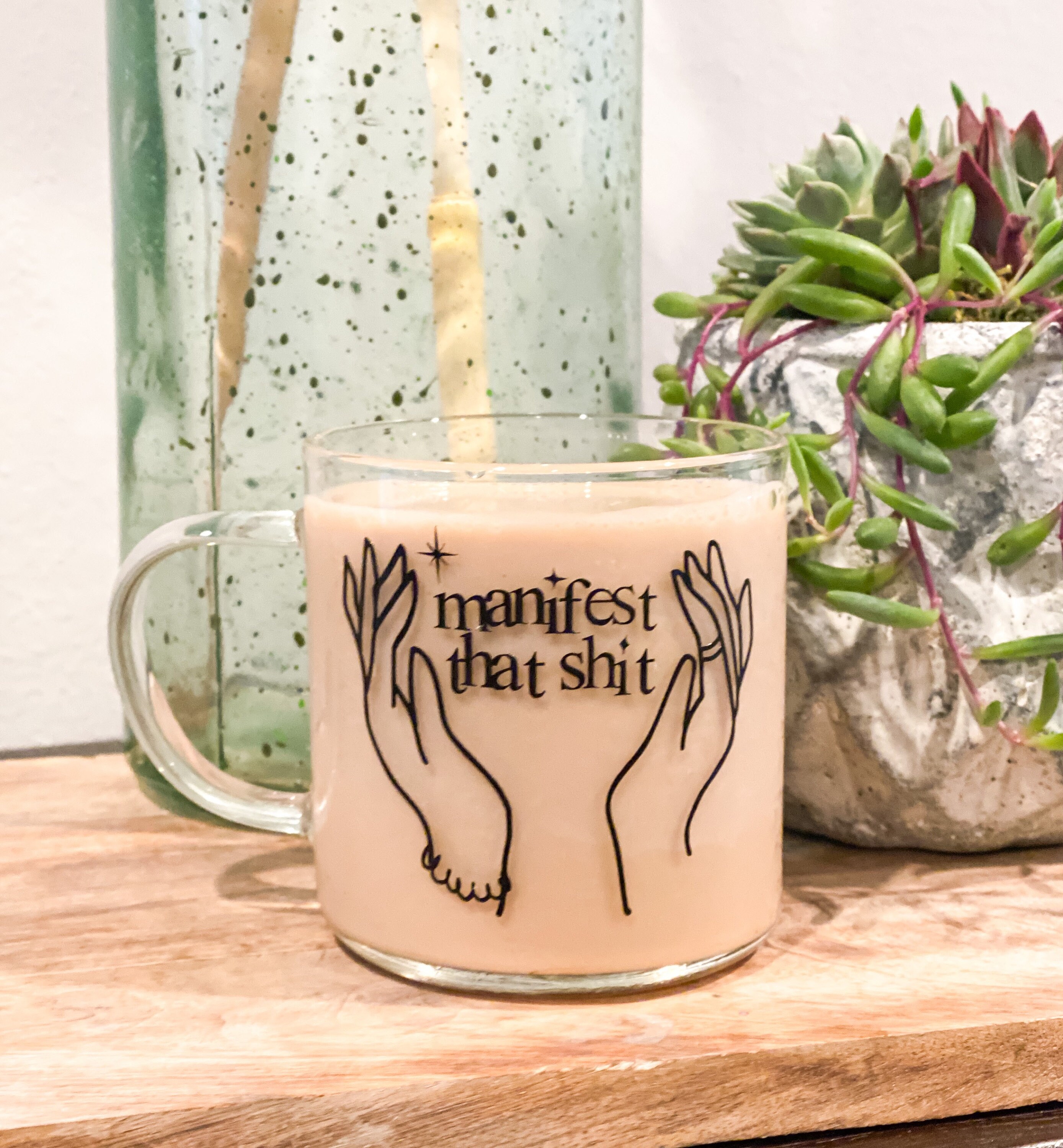 Home & Living iced coffee mug glass can personalized perfect gift ...