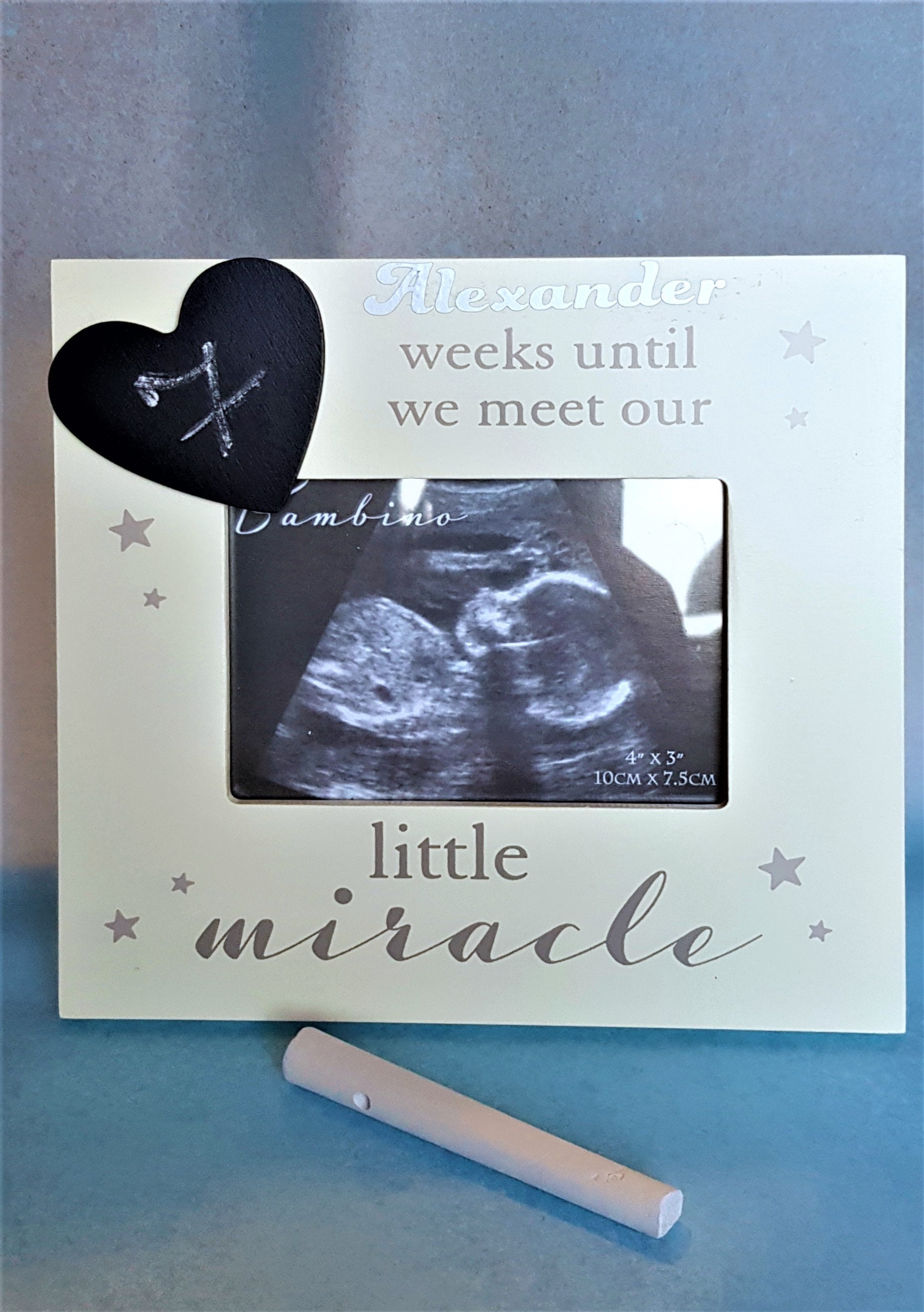 Personalised Baby Scan Frame, Pregnancy, Mum to Be Gift, Scan Reveal ...