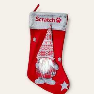 Personalised Christmas Stocking With Character Xmas Stocking - Etsy UK