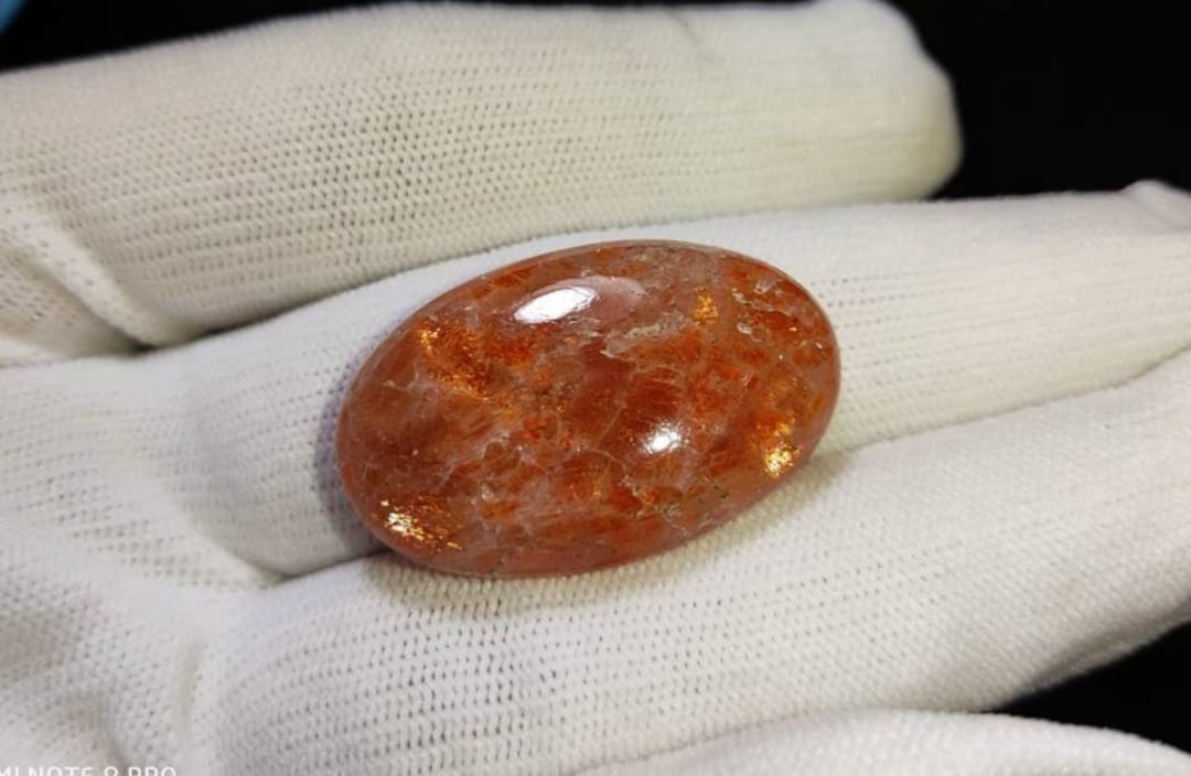 GIFT FOR HER Natural Sun Stone 46 Ct. Smooth Shape Oval 2133mm Loose ...
