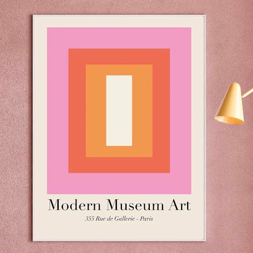 Color Block Print Modern Museum Art Art Gallery Poster - Etsy