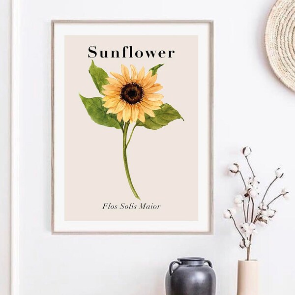 Sunflower Print - Etsy