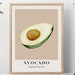 Avocado Print Avocado Poster Avocado Wall Art Tropical - Etsy