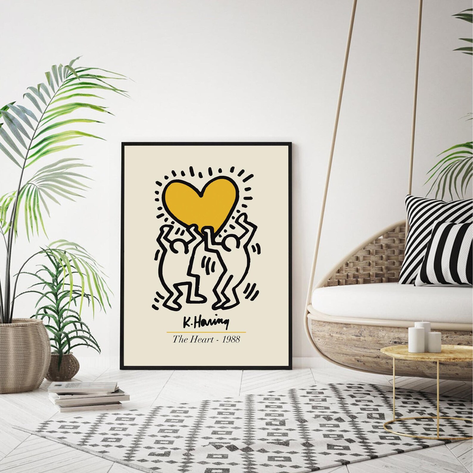 Keith Haring Love Pop Art Keith Haring Poster Keith Haring | Etsy