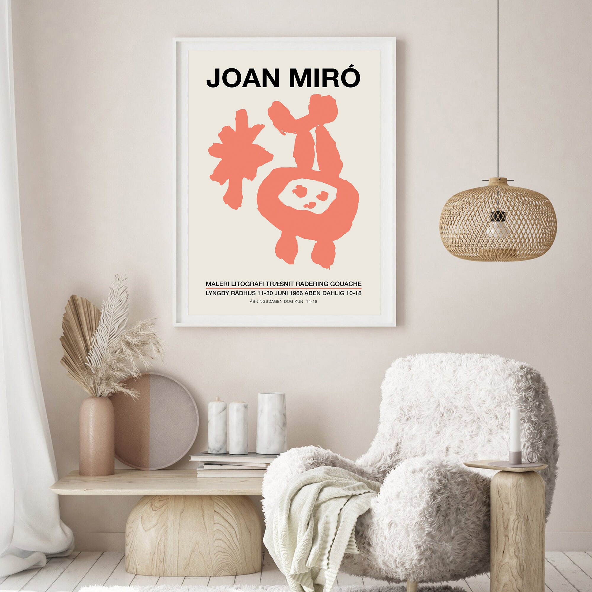 Joan Miro Maleri Litografi Art Print Exhibition Art Print - Etsy