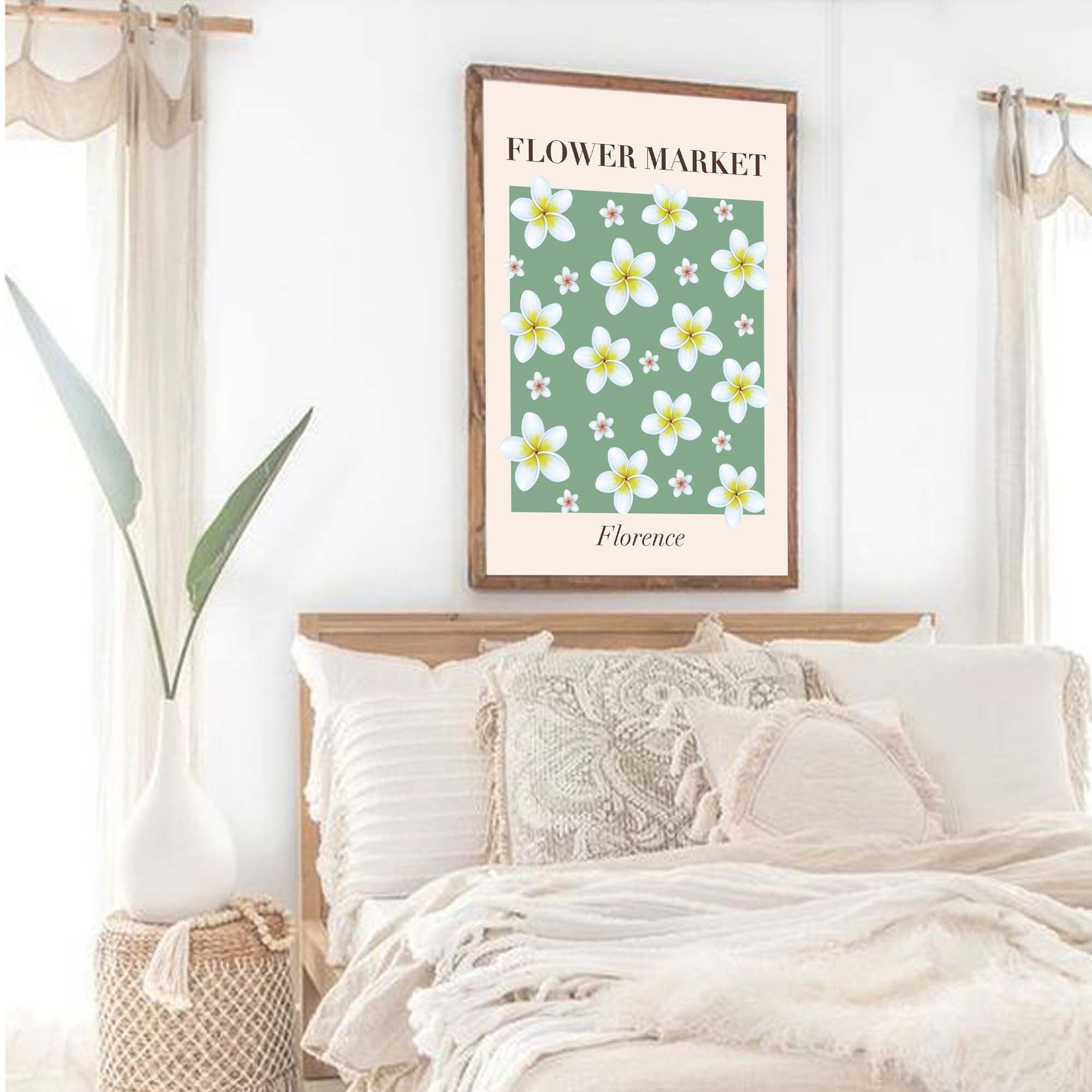 Flower Prints Wall Art Flower Market Print Flower Shop Sign | Etsy