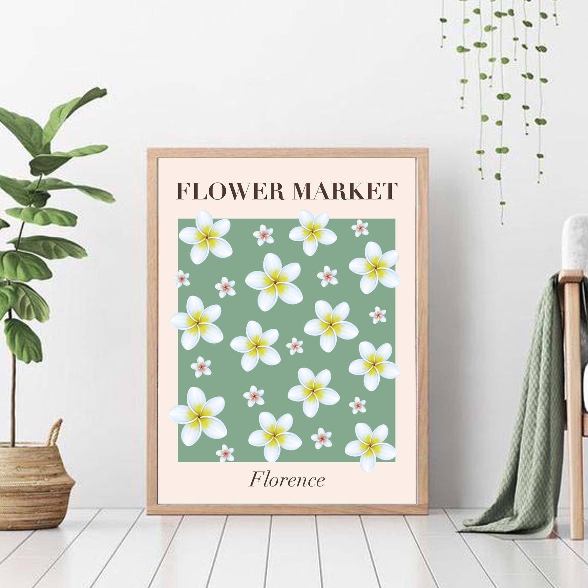 Flower Prints Wall Art Flower Market Print Flower Shop Sign | Etsy