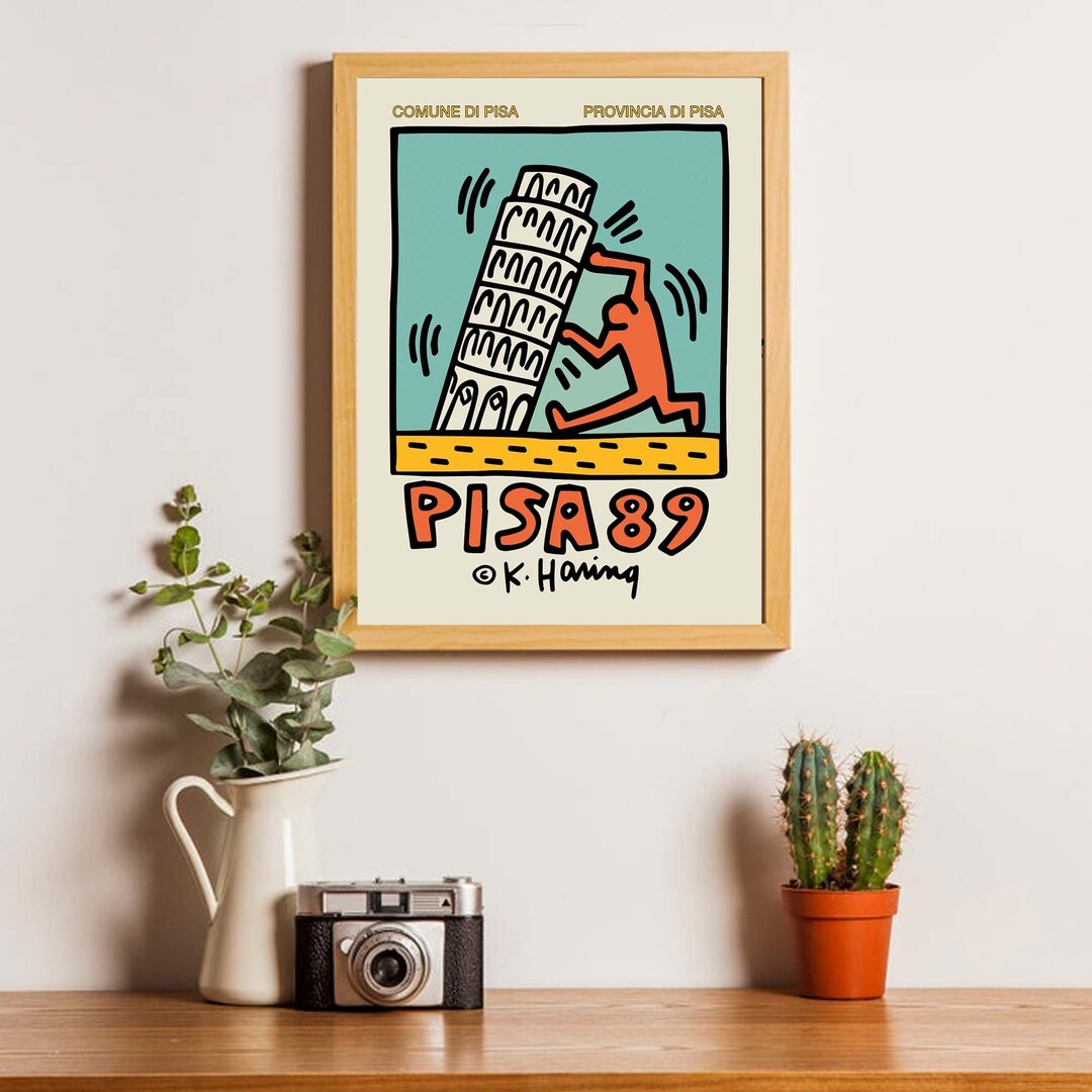 Keith Haring Pisa, Keith Haring Poster, Keith Haring Print, Keith ...