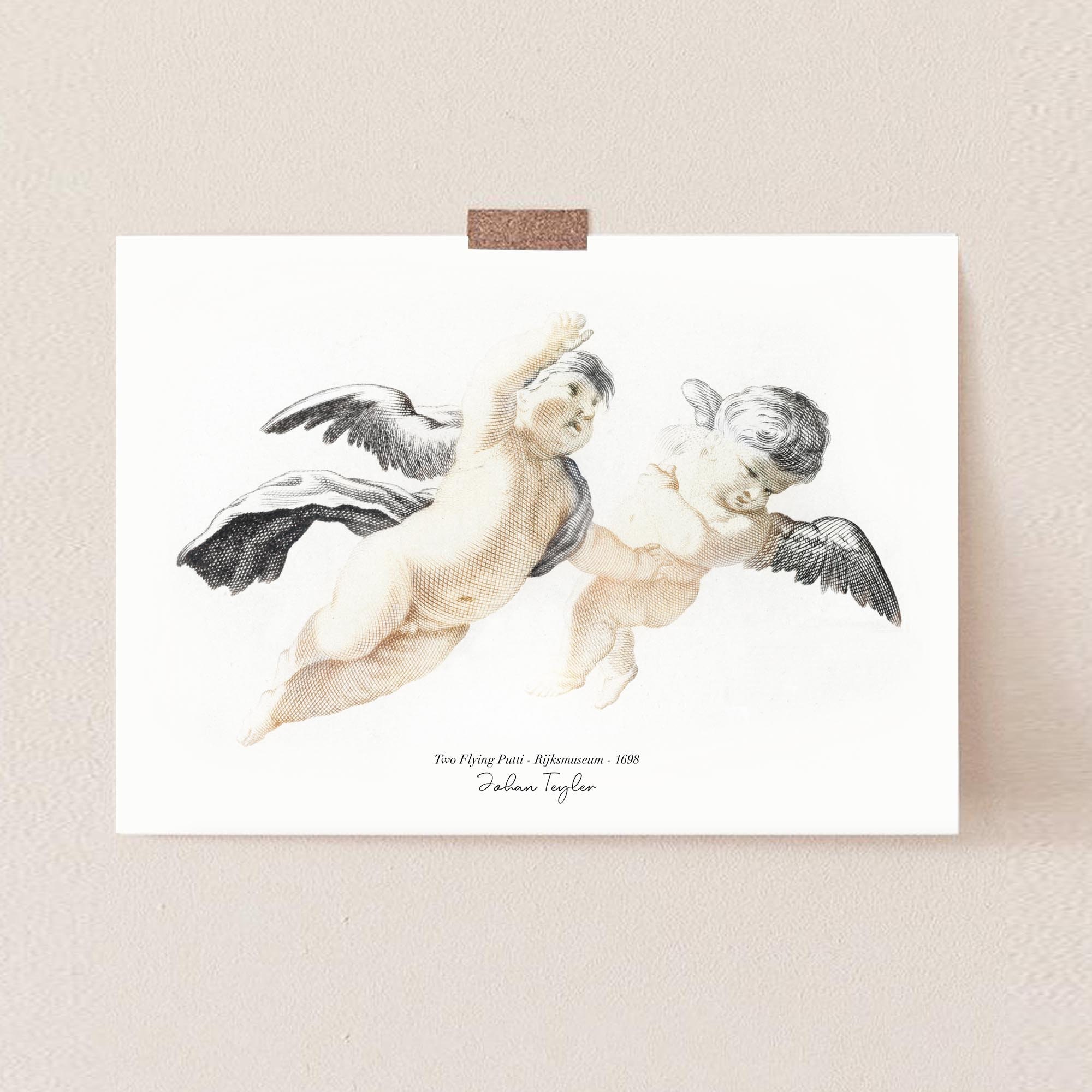Drawings Of Angels Flying