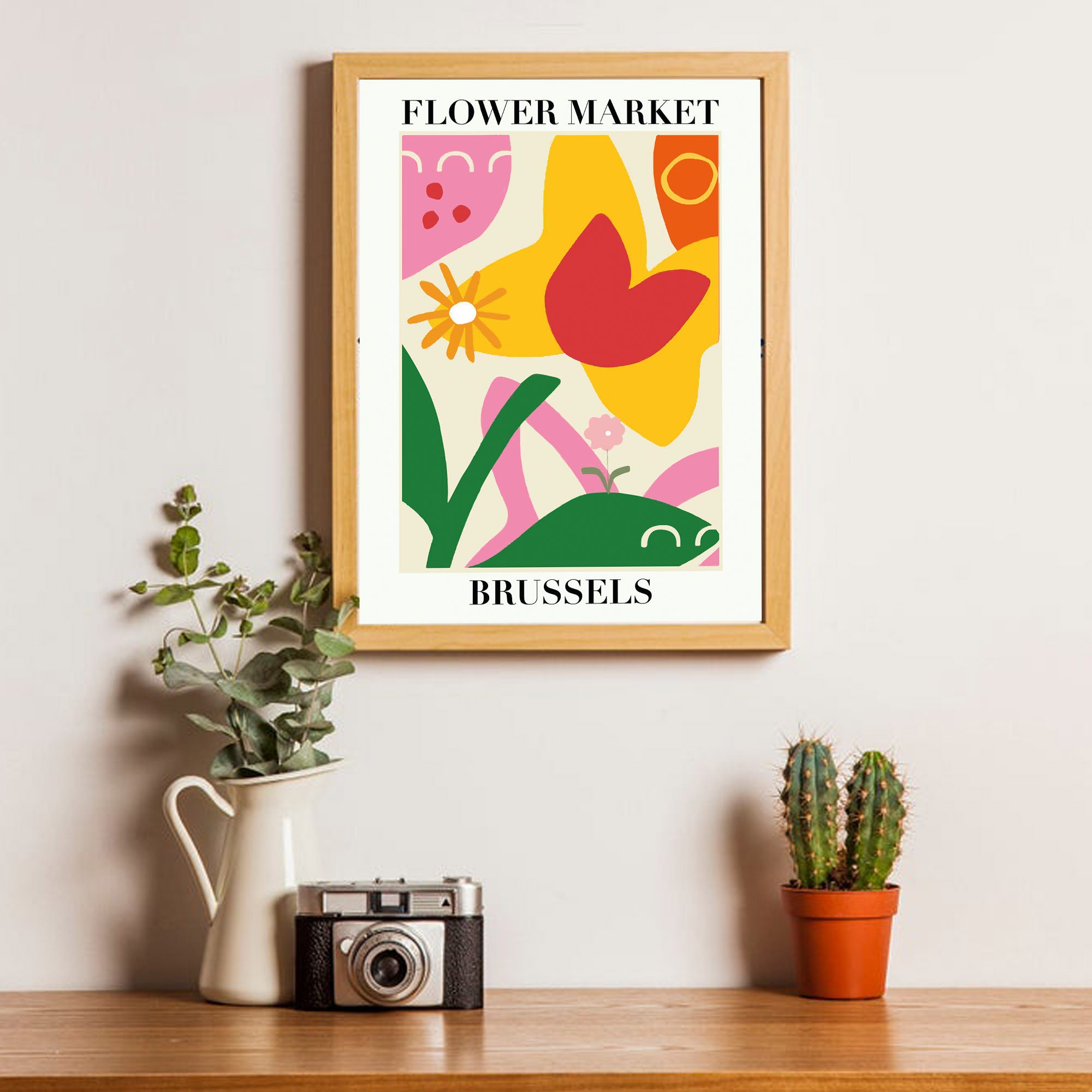 Flower Market Print Flower Shop Sign Florist Gift Flower | Etsy