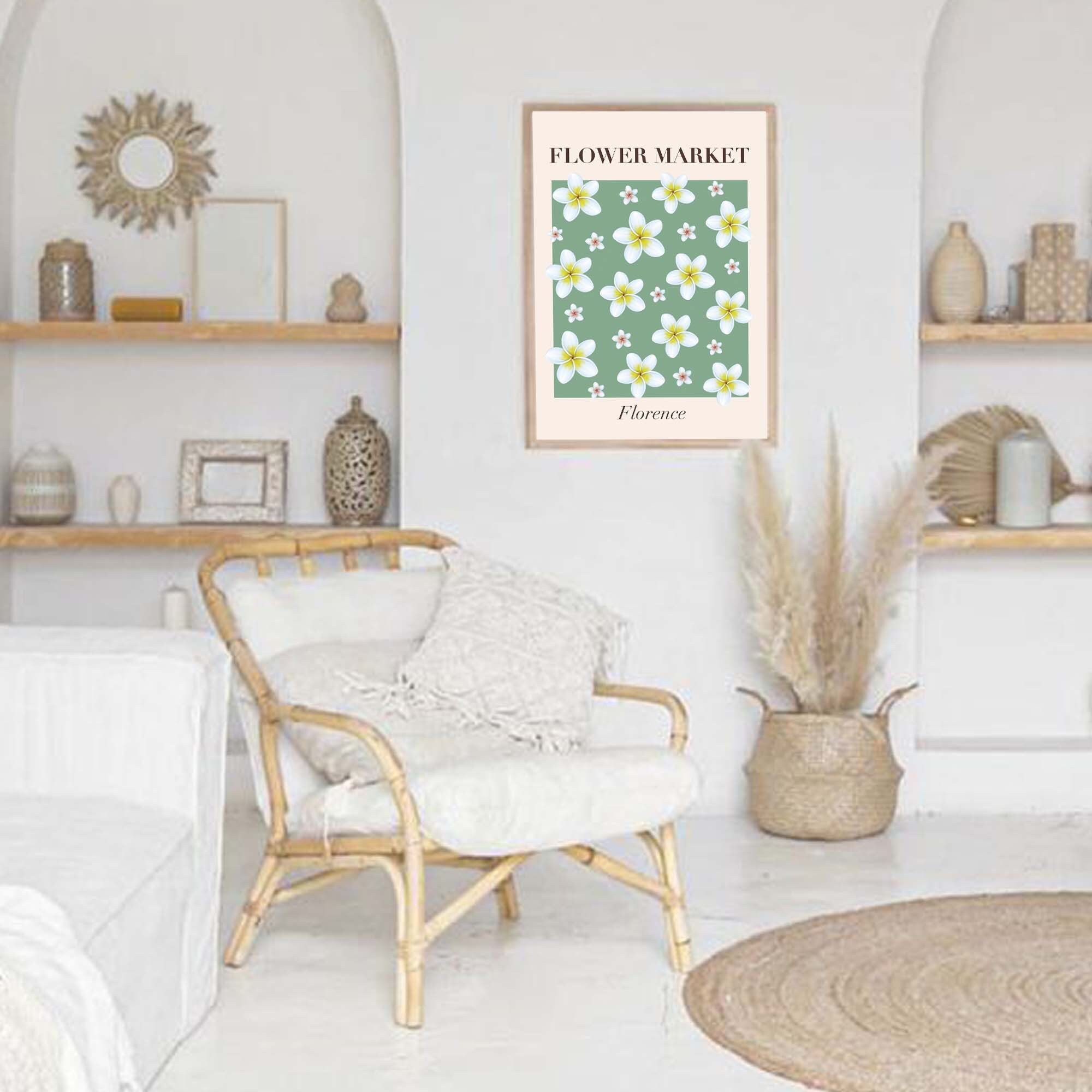 Flower Prints Wall Art Flower Market Print Flower Shop Sign | Etsy