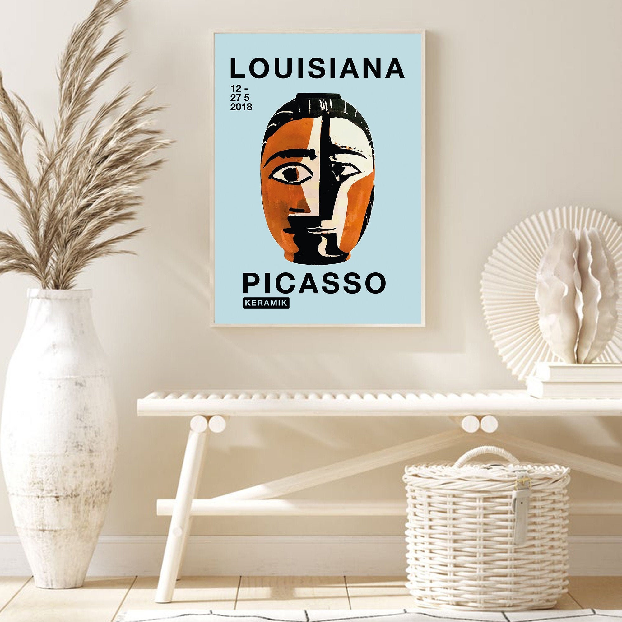 Digital Prints Prints Pablo Picasso Art Print Picasso Exhibition Poster ...