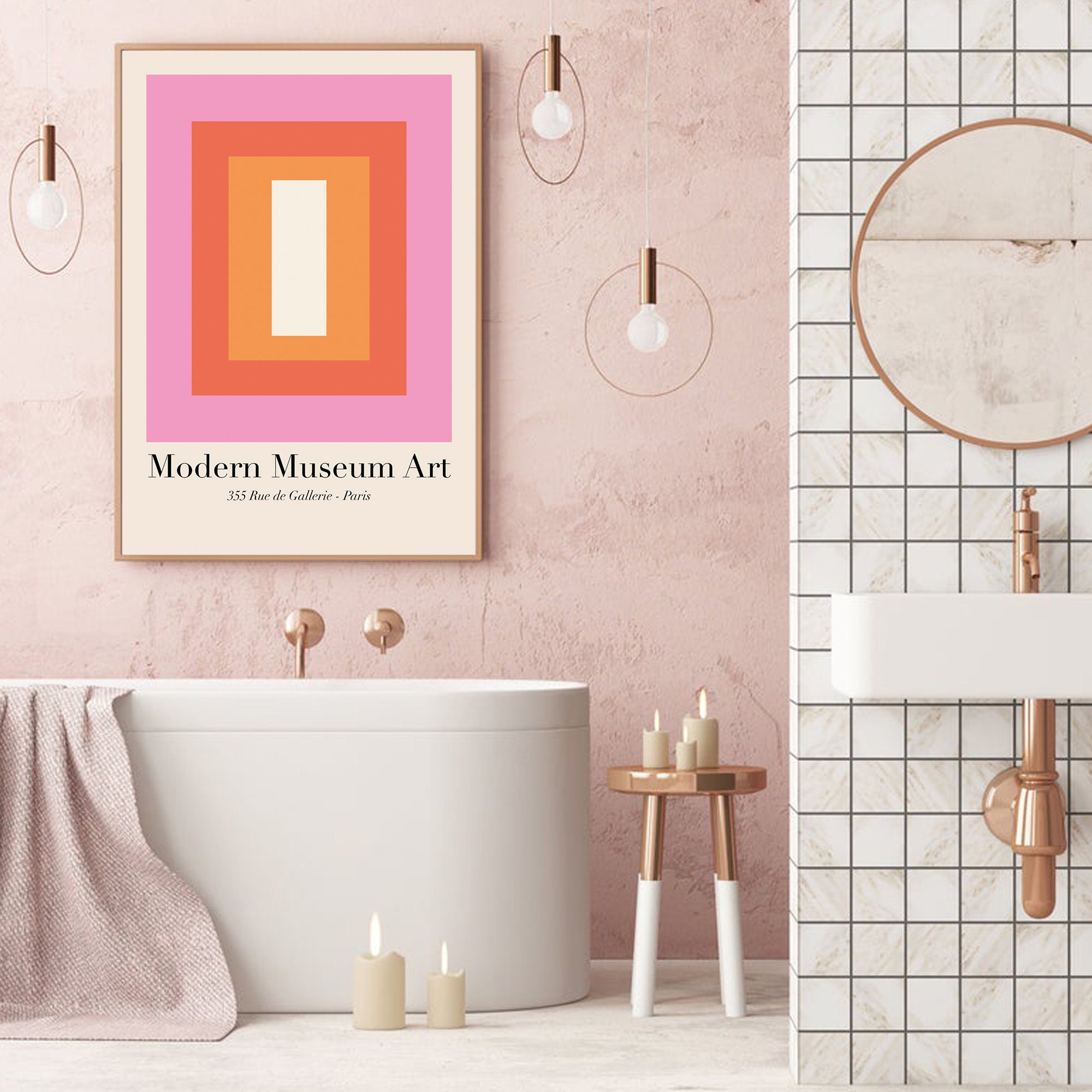 Color Block Print Modern Museum Art Art Gallery Poster - Etsy