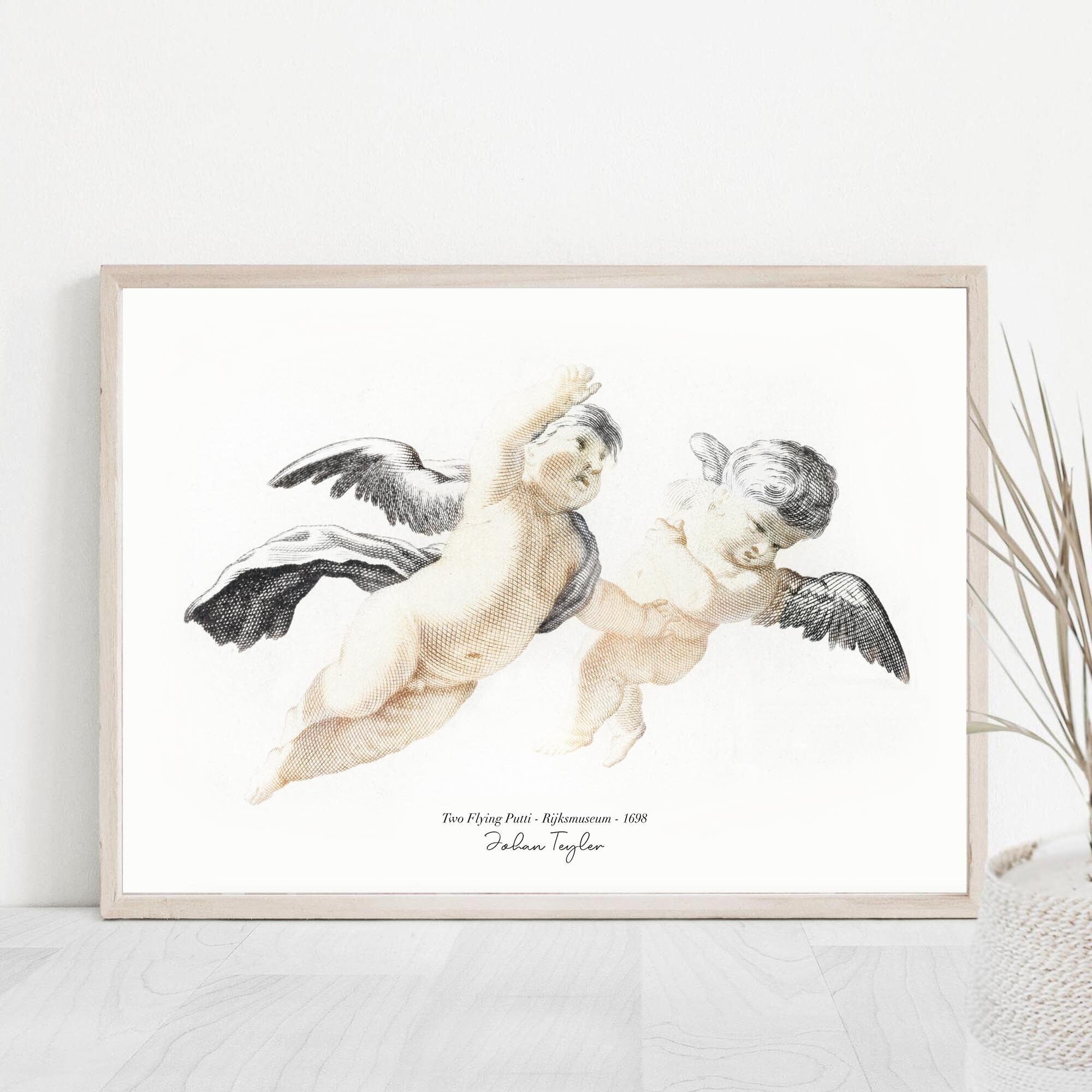 Drawings Of Baby Angels Flying